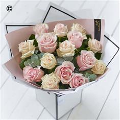Beautifully Simple Rose Bouquet Pink Penelope Fleur Florist Edinburg